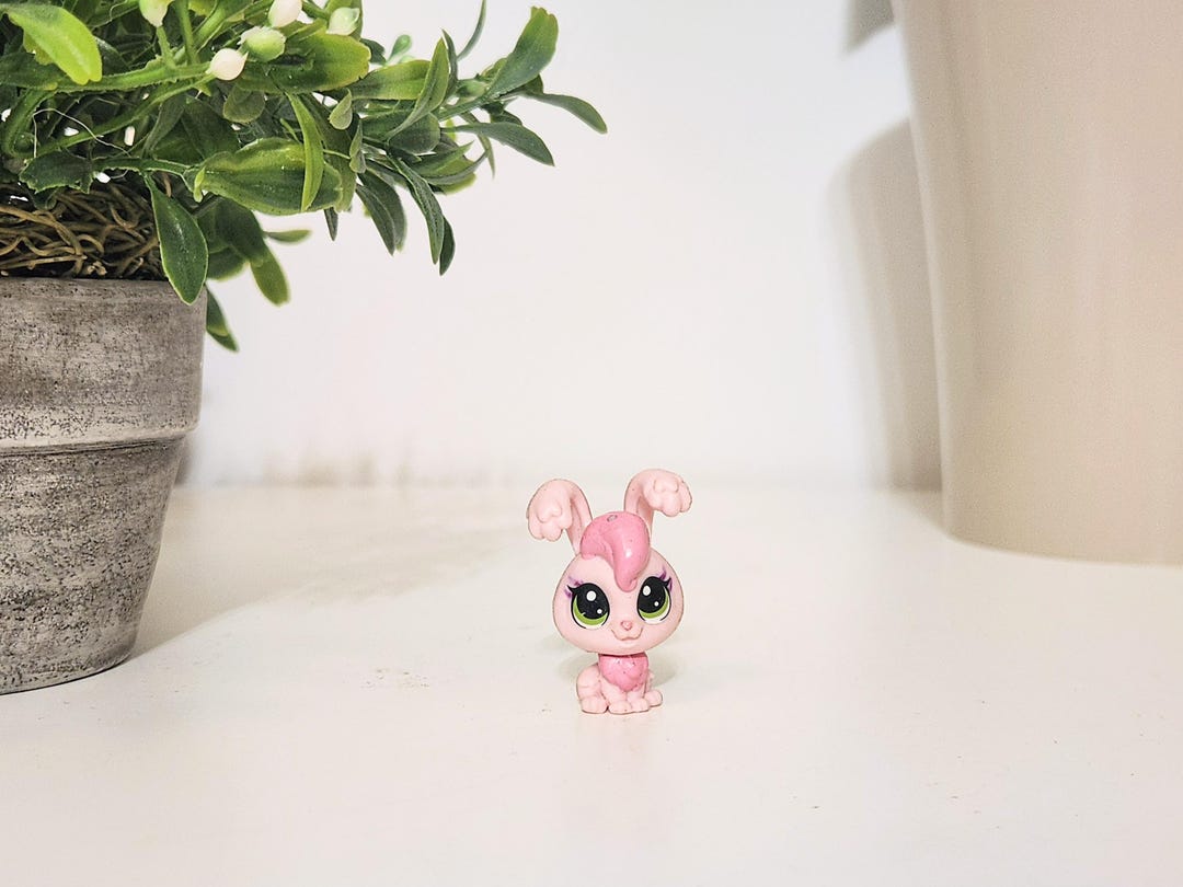 LPS Pink Bunny Rabbit Rosalina Lapina (#191) Littlest Pet Shop Pet ...