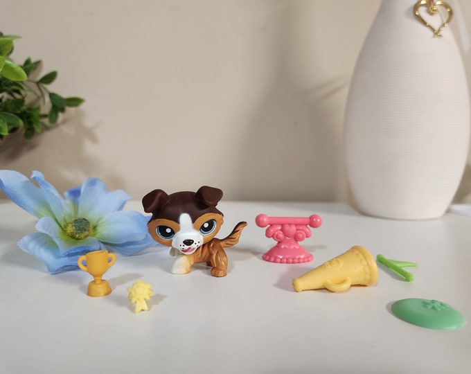 Rare LPS #237 Collie Dog With Littlest Pet Shop Town Tricks Talent ...