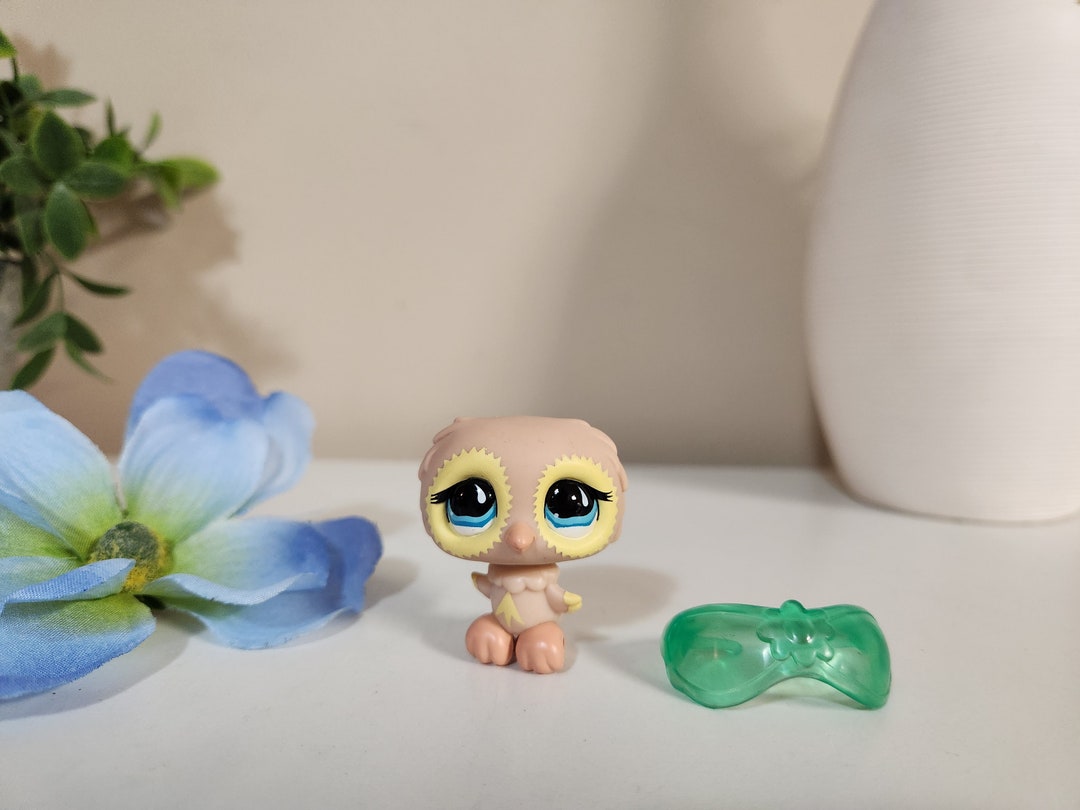 Littlest Pet Shop OWL #674 With Glasses Accesory - Hasbro Authentic LPS ...