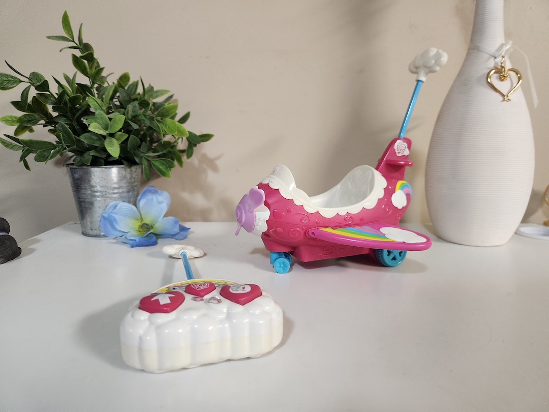 My Little Pony Remote Control Airplane WORKS | Pink Hasbro Toy Vehicle ...