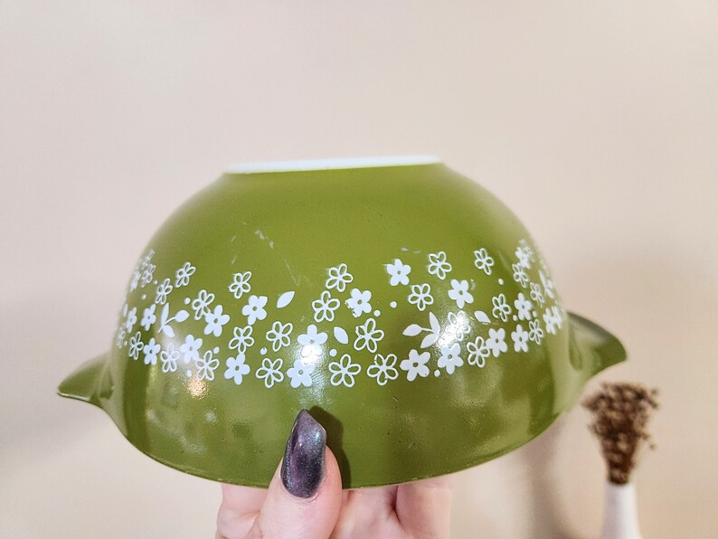 Vintage Pyrex Crazy Daisy Spring Blossom Cinderella Mixing Bowls Set ...