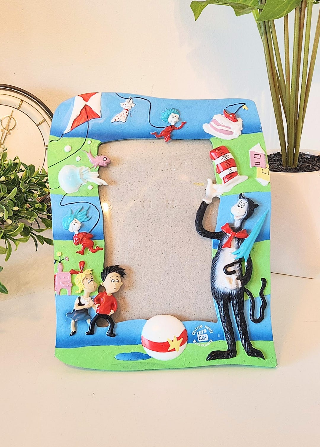 Dr Seuss the Cat in the Hat Picture Frame 4" X 6" - Children's/kids ...