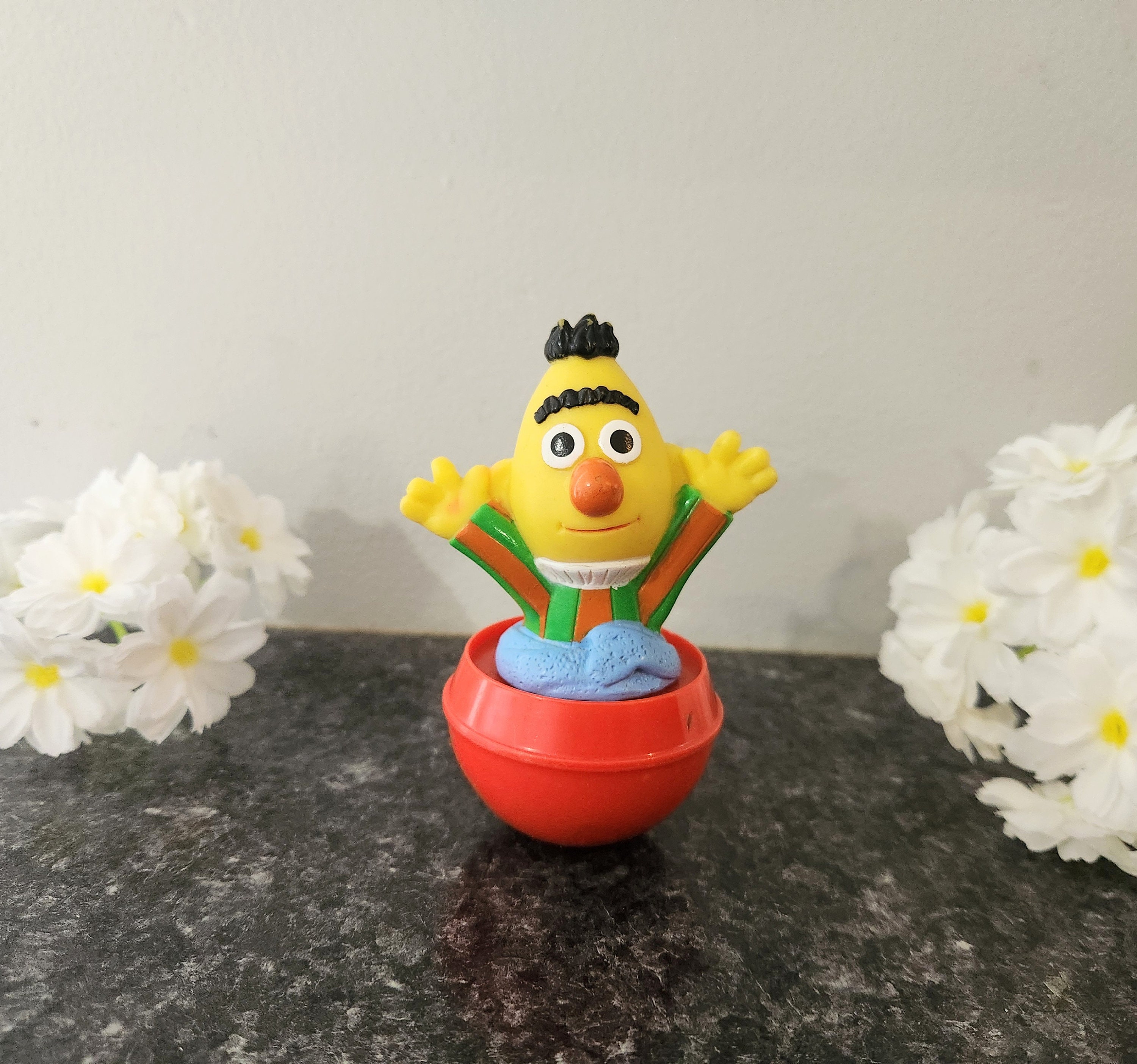 Vintage Sesame Street Burt Roly Poly Weeble Wobble Pal Toy - Etsy