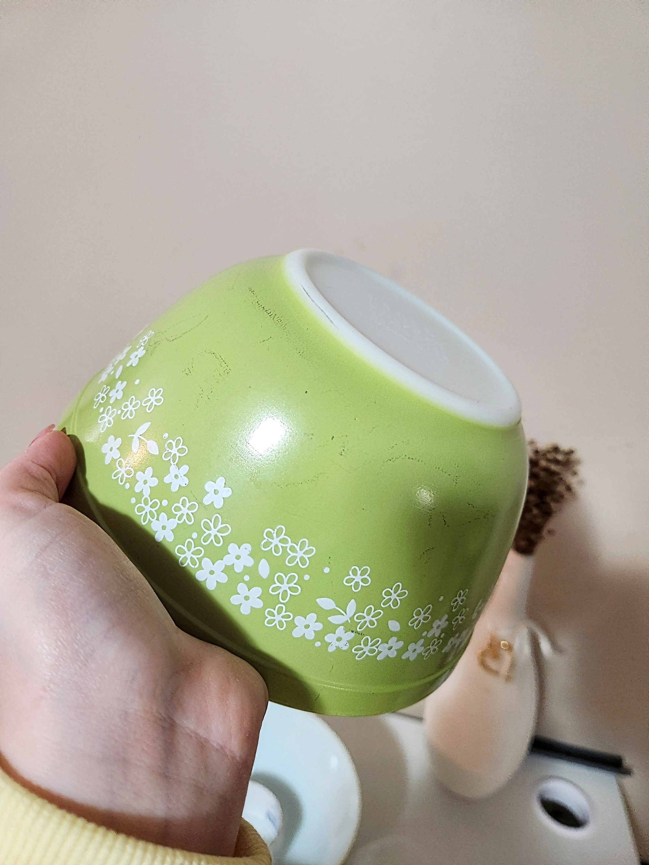 Vintage Pyrex Spring Blossom Mixing Bowl Set Crazy Daisy Mixing Bowls ...