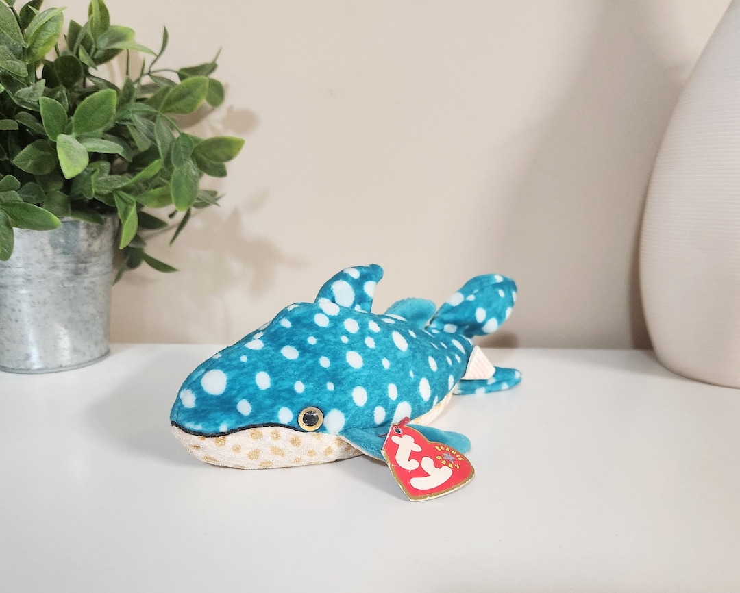Ty Beanie Baby 'poseidon' the Whale Shark (7 Inch) - Etsy