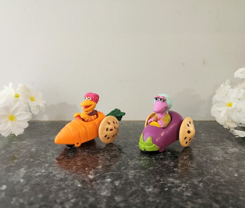 1988 Muppet Fraggle Rock Gobo Mokey Eggplant Carrot Car 1980s Mcdonalds ...