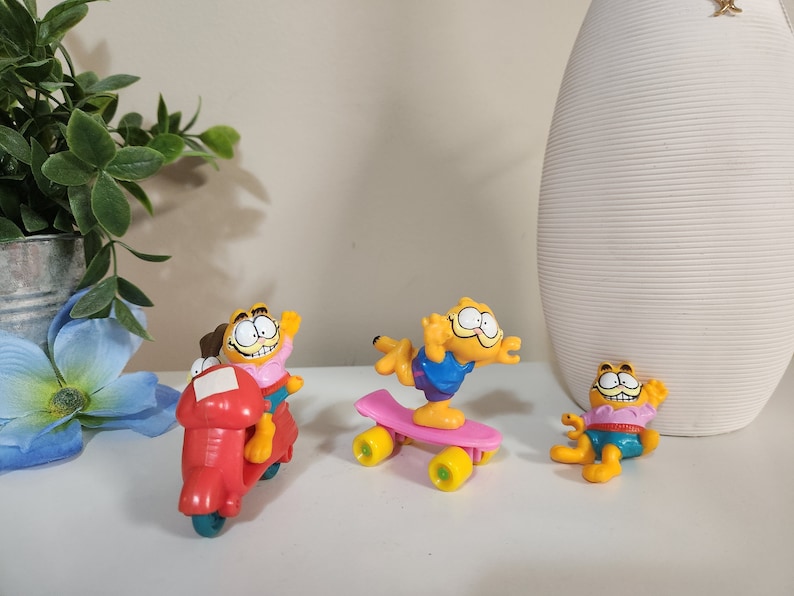 1988 Garfield Mcdonalds Toys Vintage Happy Meal Toy Lot of 3 - Etsy