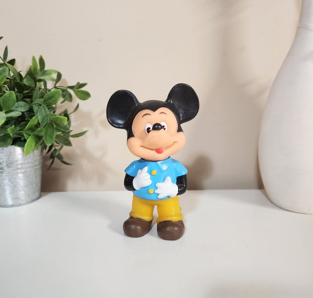 Vintage Mickey Mouse Squeak Toy Rubber Walt Disney Production Made in ...