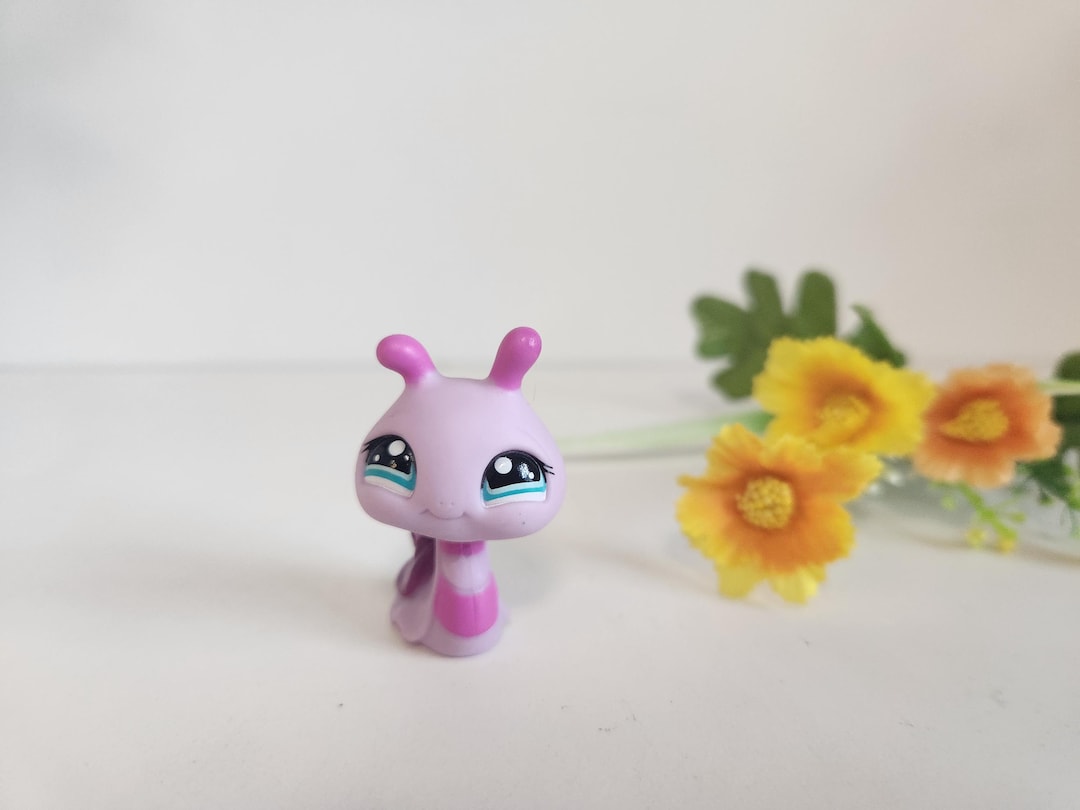 Littlest Pet Shop #1528 Snail Pink Purple Polkadot Shell - Vintage ...