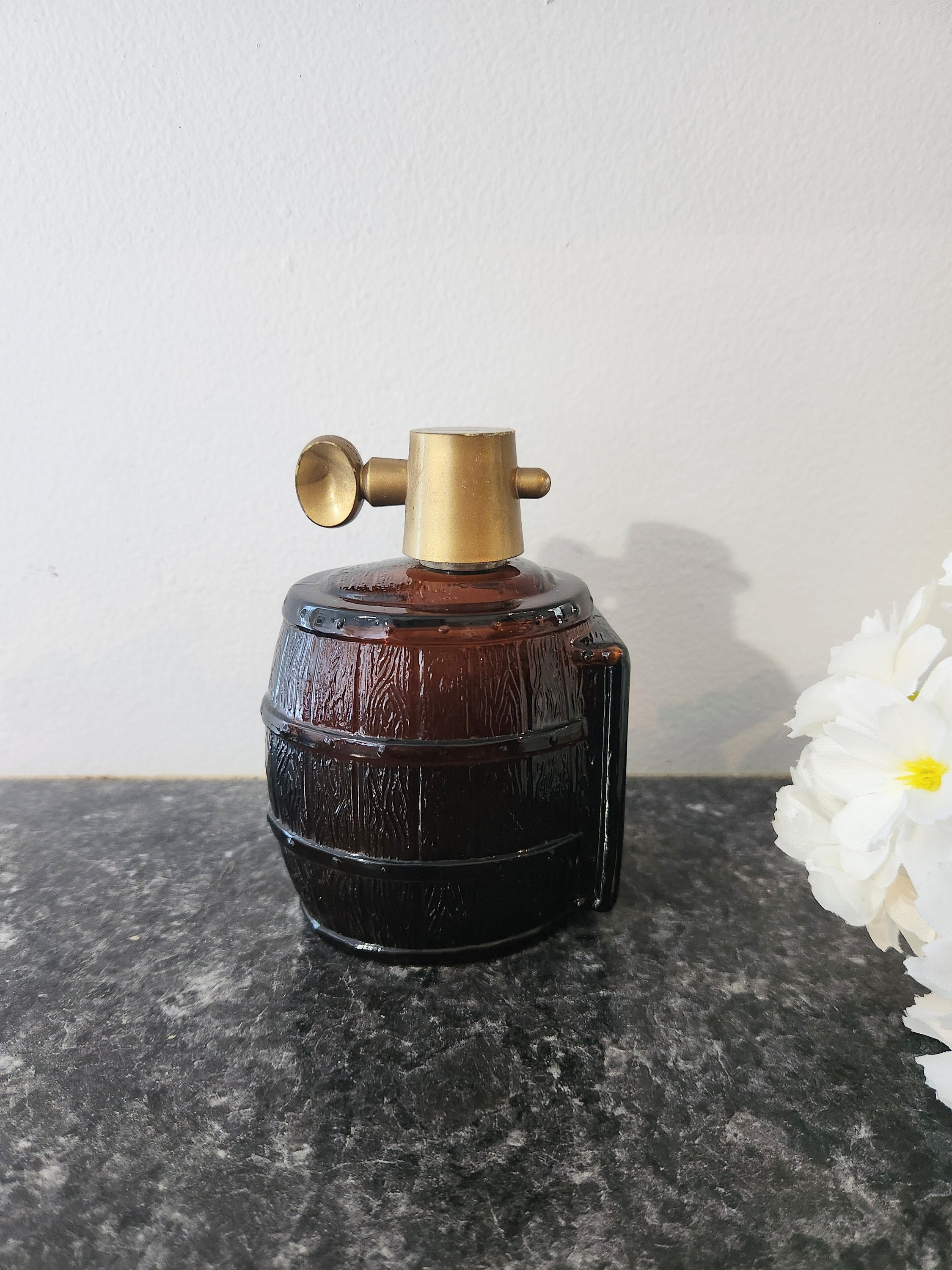 Avon Barrel on Tap Cologne Bottle | Vintage Perfume Bottle | 70s Glass ...