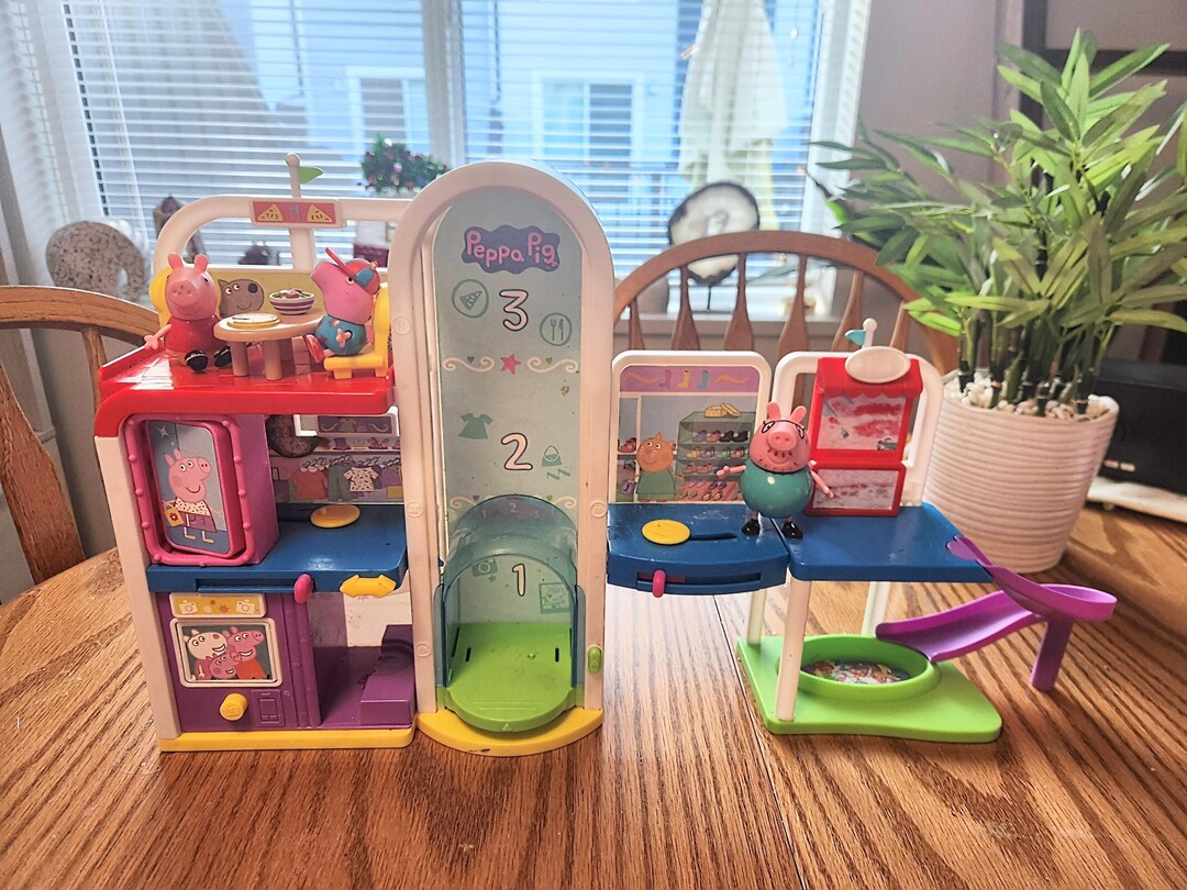 Peppa Pig Shopping Mall Playset W Characters and Accessories - Etsy