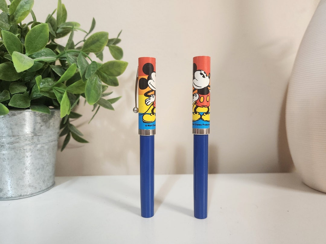 Vintage Walt Disney Mickey Mouse Pens Set of 2 - Etsy