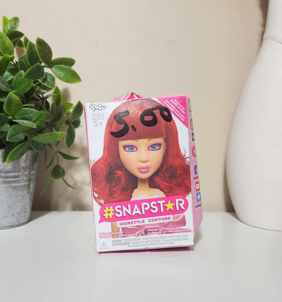 Vintage Barbie Snapstar Hairstyle Red Barbie Wig Snap Star Accessory - Etsy