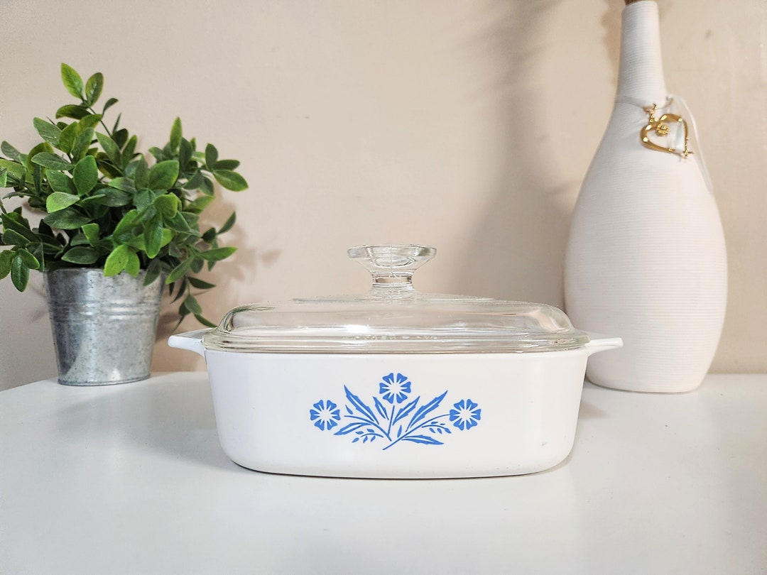 Vintage Corning Ware Blue Cornflower A-1-b 1 Liter Casserole Dish and ...