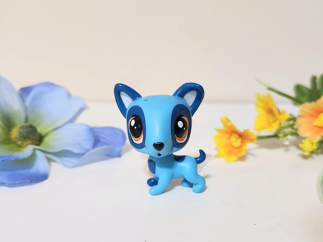 RARE Littlest Pet Shop Indigo Lynn #4066 Bull Terrier-vintage Hard to ...