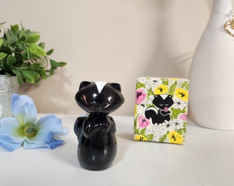 Vintage Avon Sniffy Skunk Perfume Bottle With Box & Flower - Etsy