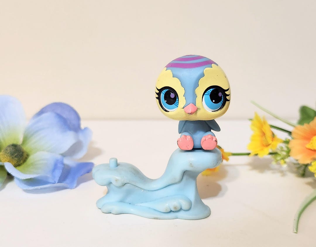 Littlest Pet Shop Penguin #3005 W/ Ocean Water Tidal Wave Accessory Set ...