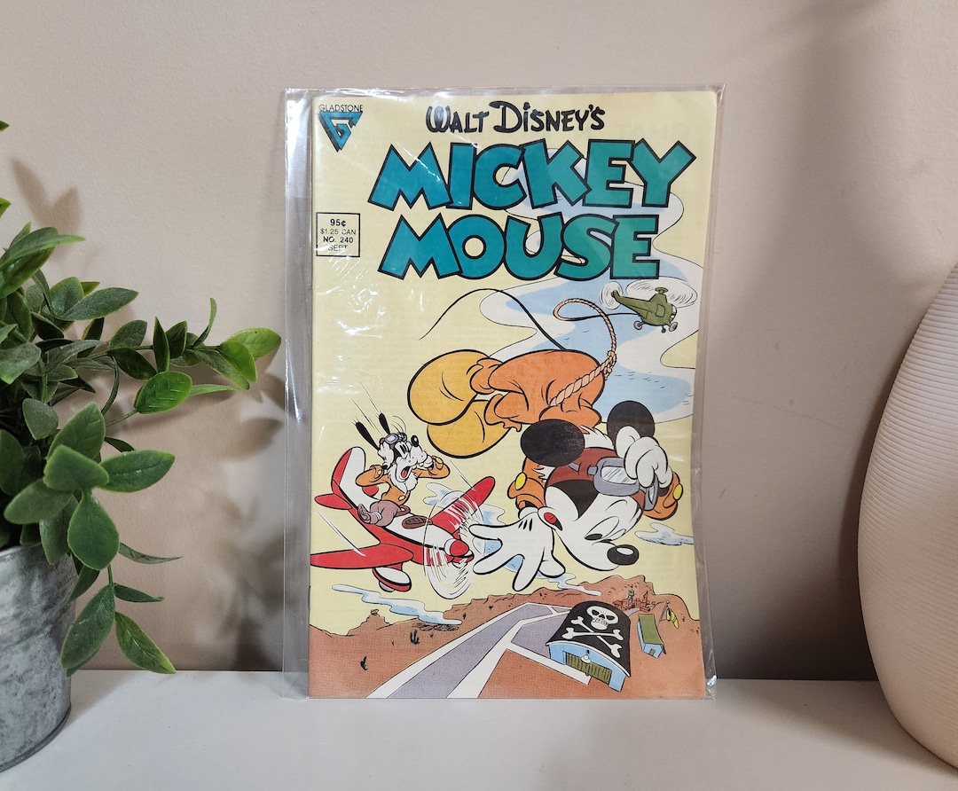 Walt Disney's Mickey Mouse Comic Book Vintage Gladstone - Etsy