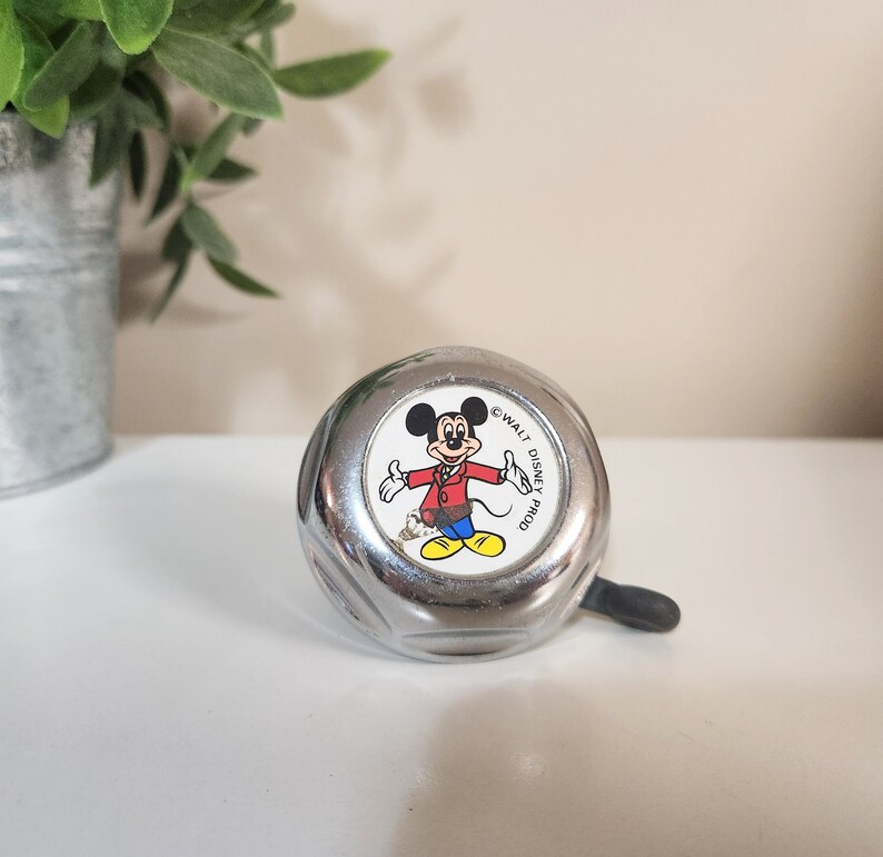 Vintage Walt Disney Mickey Mouse Bicycle Bell W/clamp Bike Accessories ...
