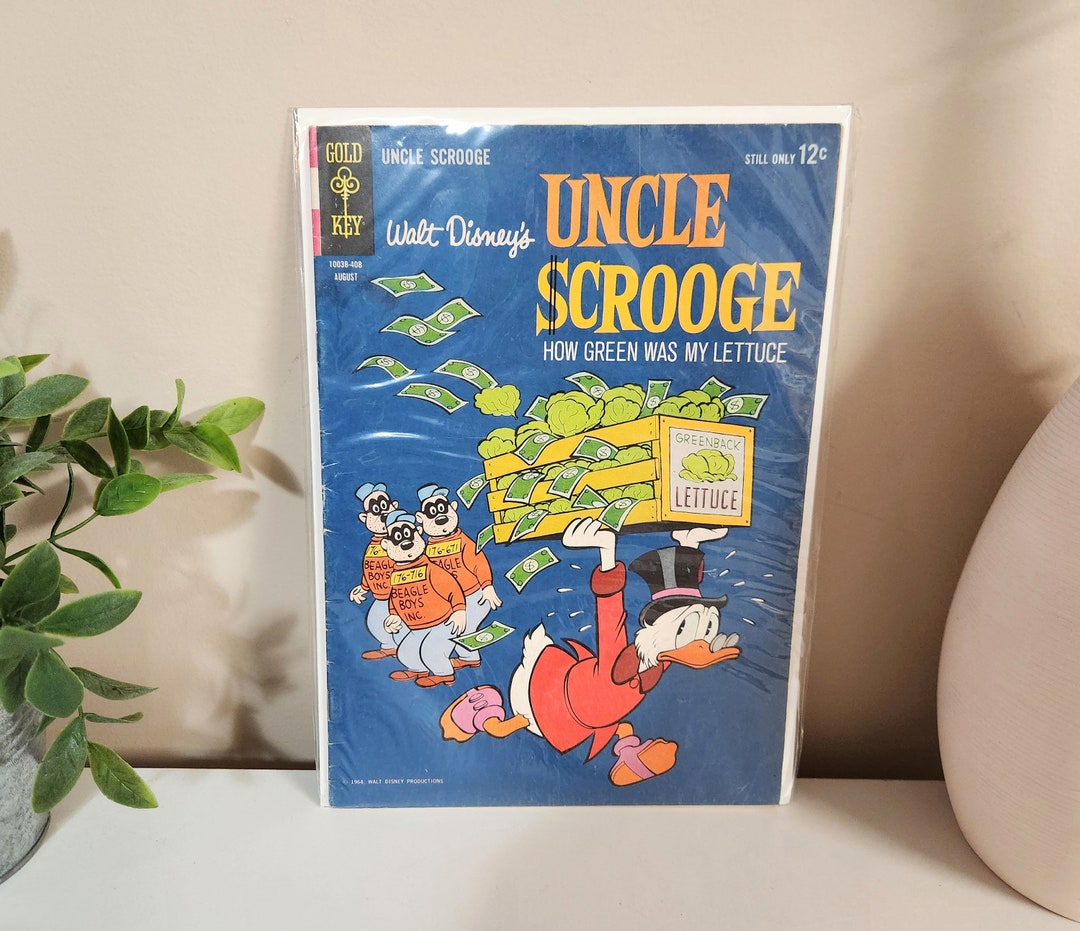 1960s Walt Disney's Uncle Scrooge Comic Book - Vintage Gold Key 'how ...
