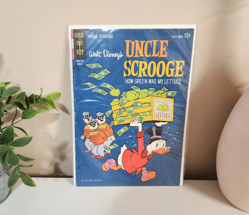 1960s Walt Disney's Uncle Scrooge Comic Book - Vintage Gold Key 'how ...