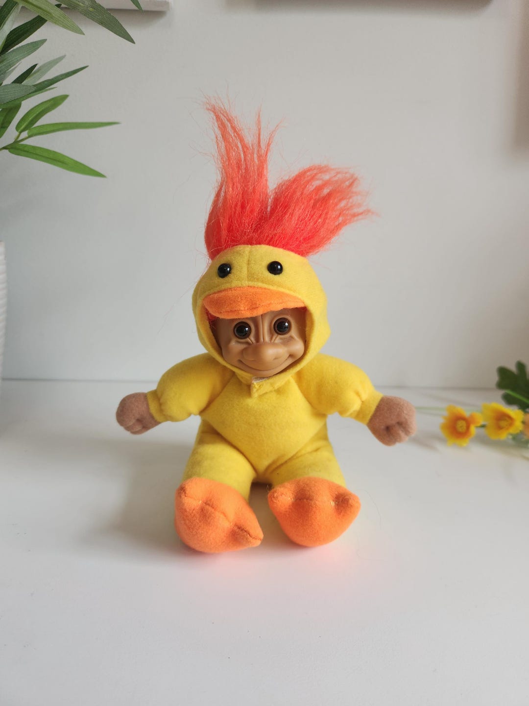 Vintage 1990s Duck Costume Troll Doll Orange Hair-birthday Gift for Her ...