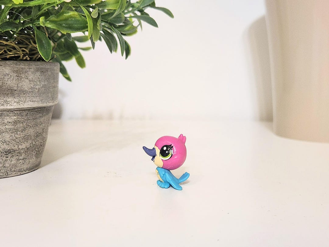 LPS #185 Hummingbird Hummy Jewelfeather Pink/blue/purple Bird Mini ...