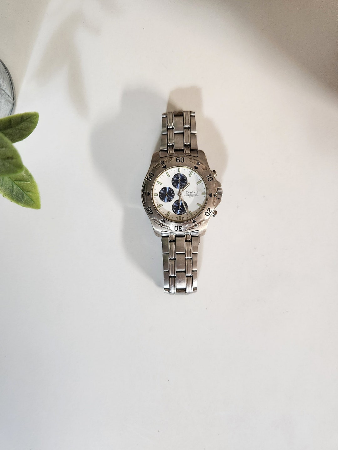 Vintage Men's Cardinal Chronograph Watch Panda Dial - Etsy