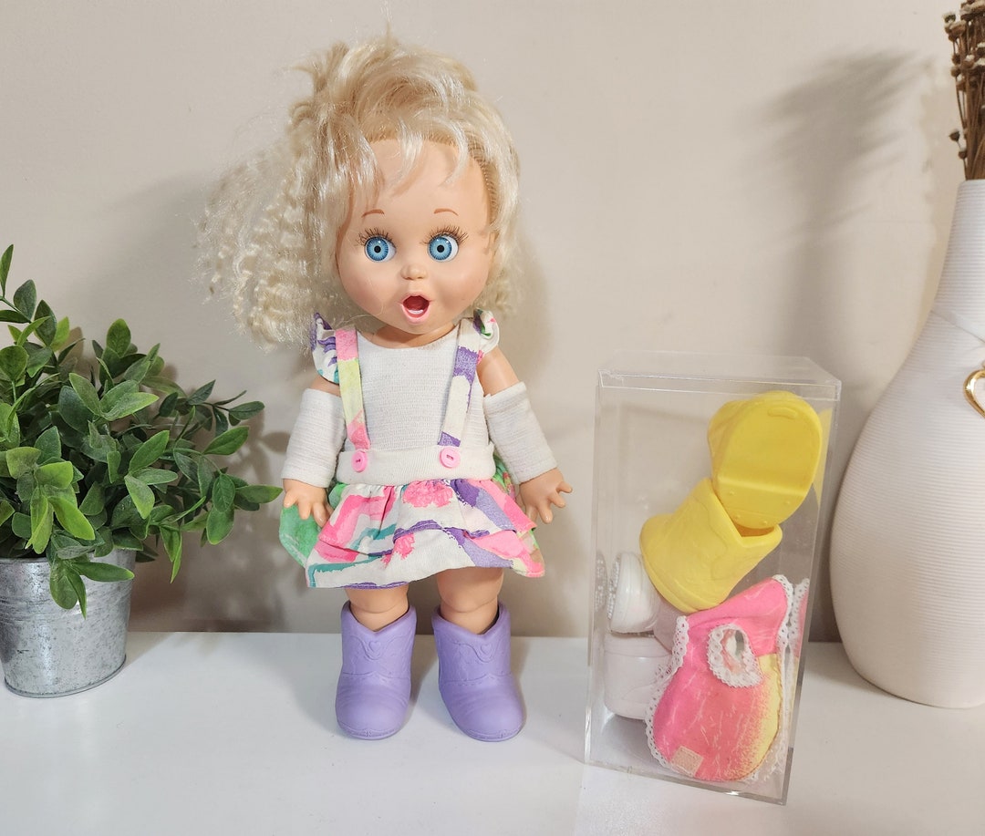 Vintage Galoob Baby Face Doll SO SURPRISED SUZIE Suzy 1990 With Extra ...