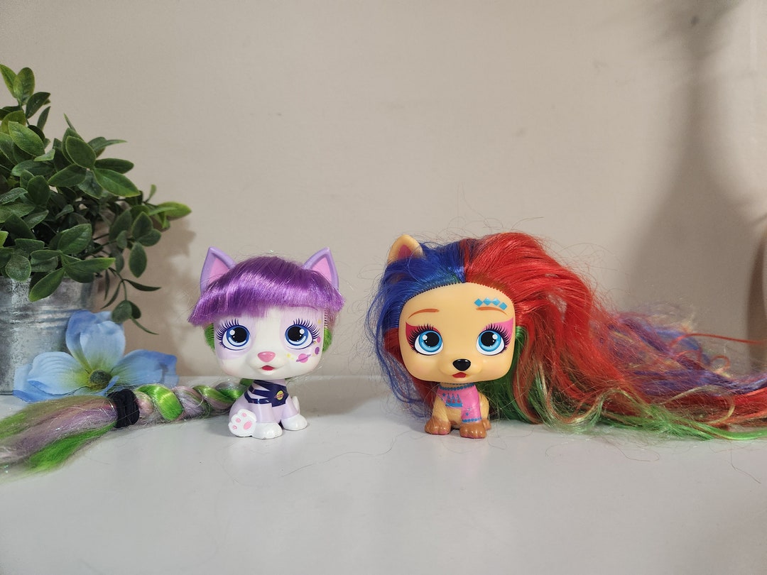 VIP Pets Surprise Hair Reveal Dolls Set of 2 | Alexia Rainbow Toy - Etsy