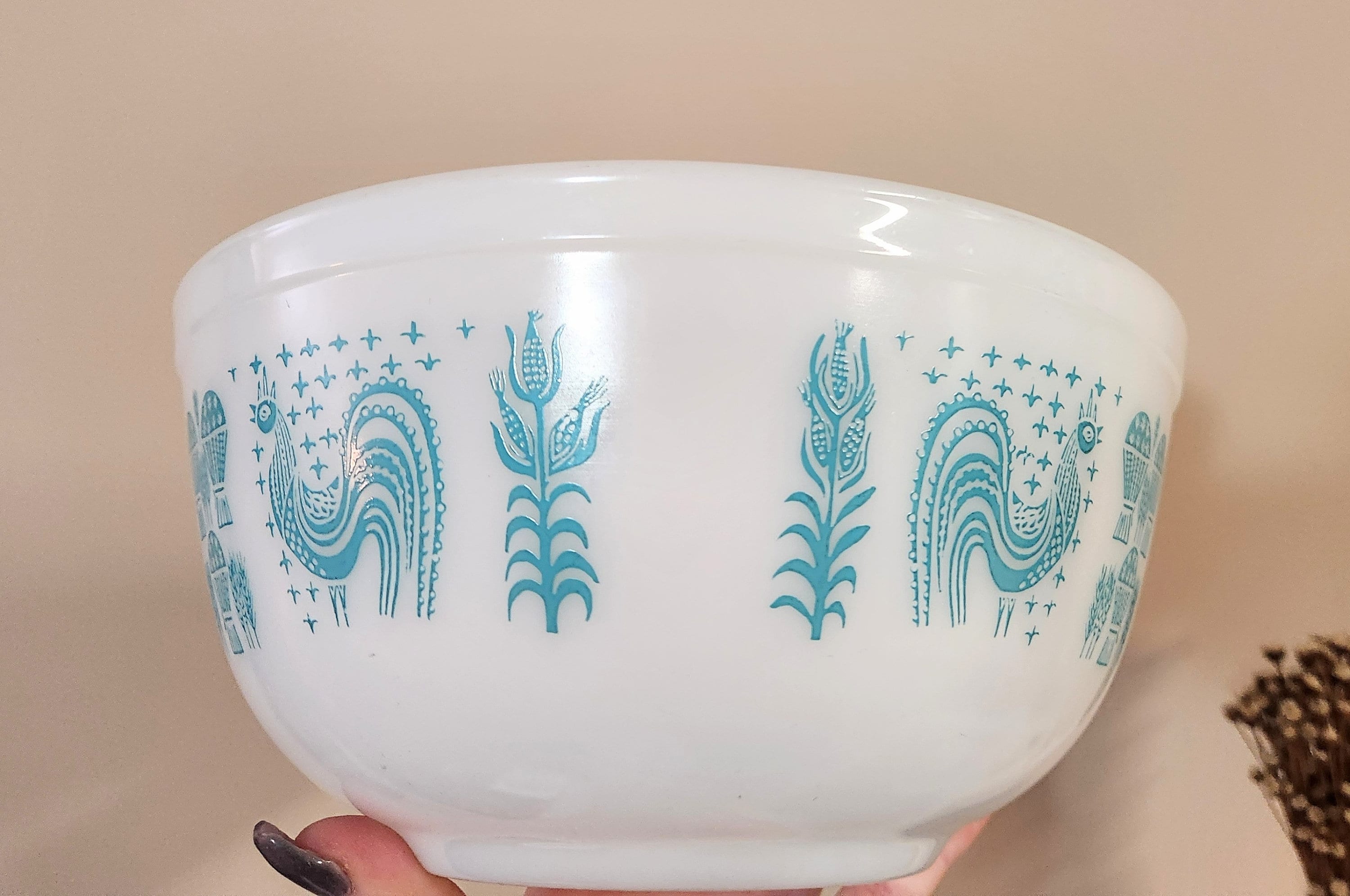Rare 1950s Pyrex Amish Butterprint Mixing Bowl Set Vintage Pyrex ...