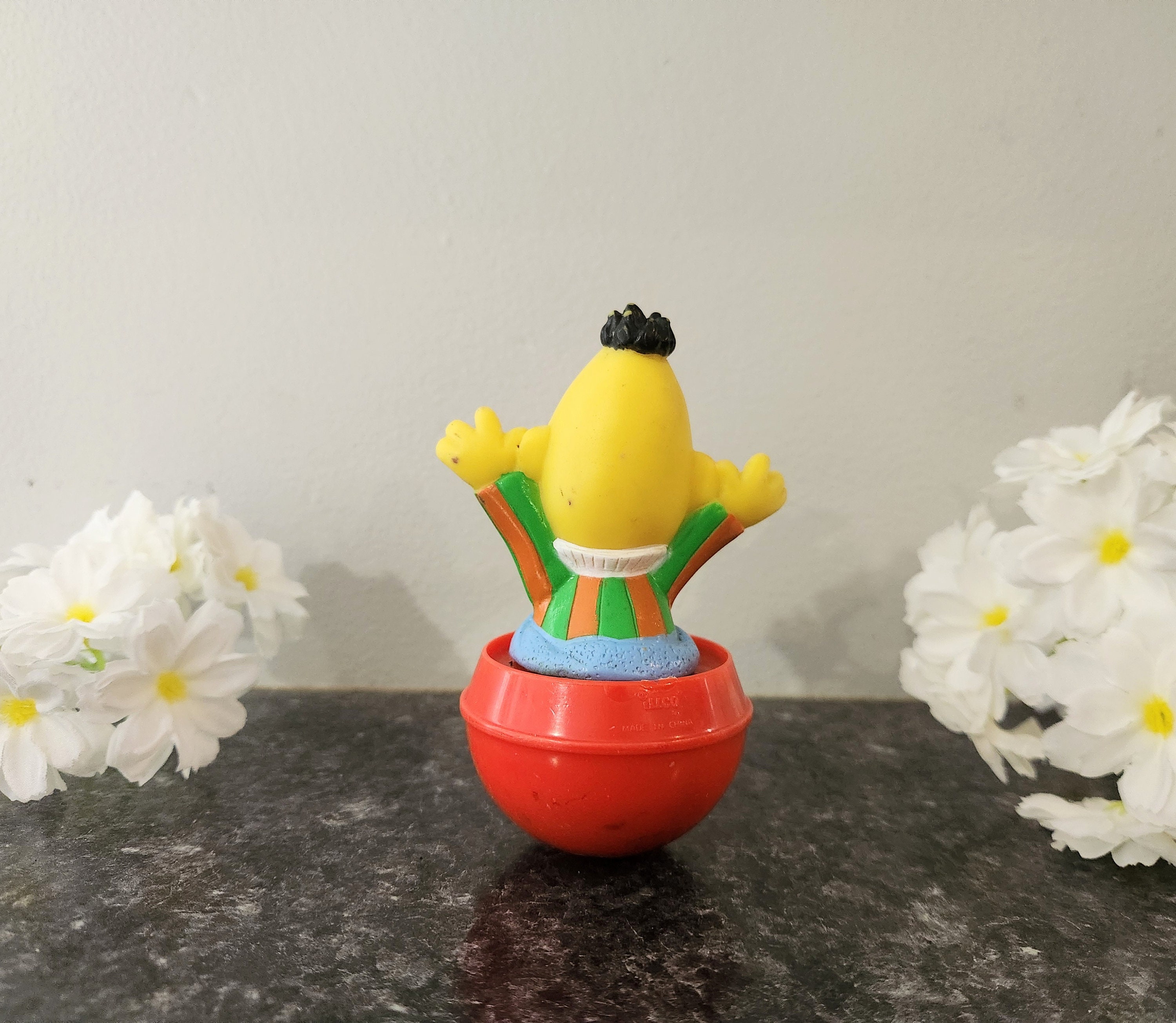 Vintage Sesame Street Burt Roly Poly Weeble Wobble Pal Toy - Etsy