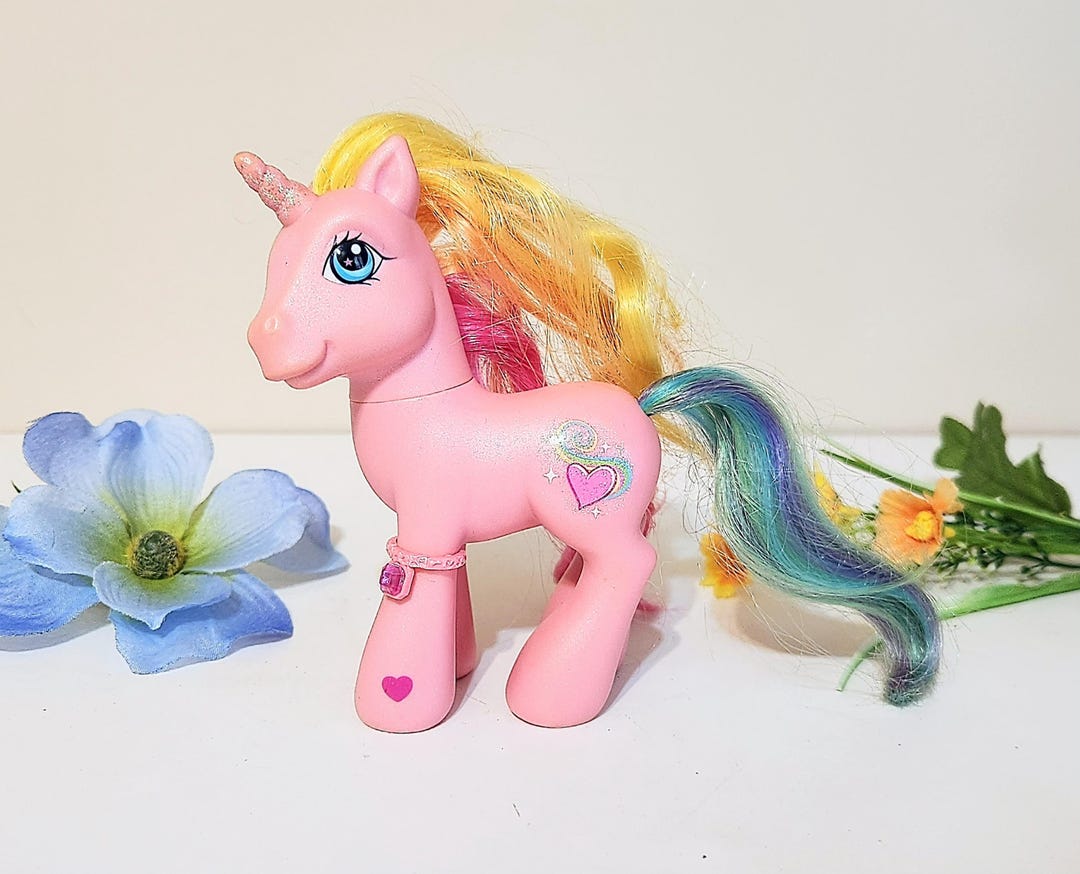 My Little Pony Rarity Unicorn G3 Rainbow Brushable Hair-pink Jewel Ring ...