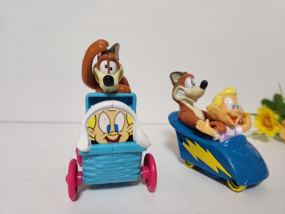 Vintage 1990s Warner Bros Tiny Tunes Animaniacs Mindy & Buttons Buggy ...
