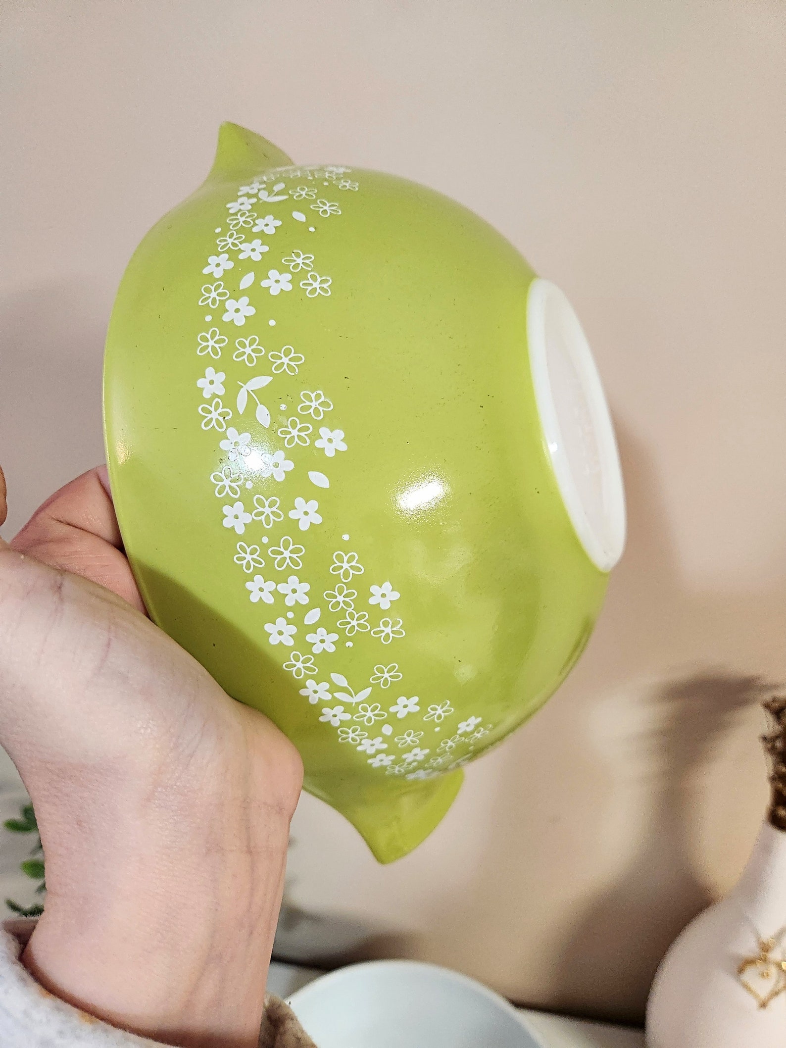 Vintage Pyrex Crazy Daisy Spring Blossom Cinderella Mixing Bowls Set ...