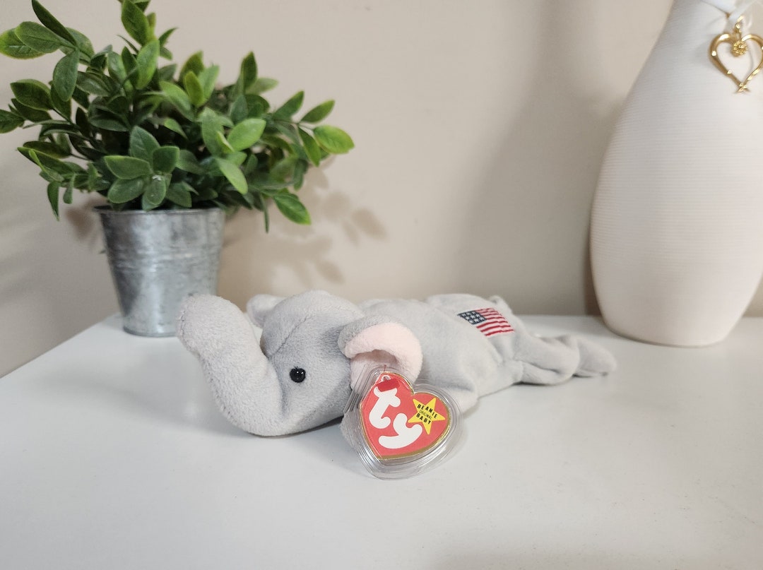Original TY RIGHTY the ELEPHANT Beanie Baby - Mint With Mint Tags - Etsy