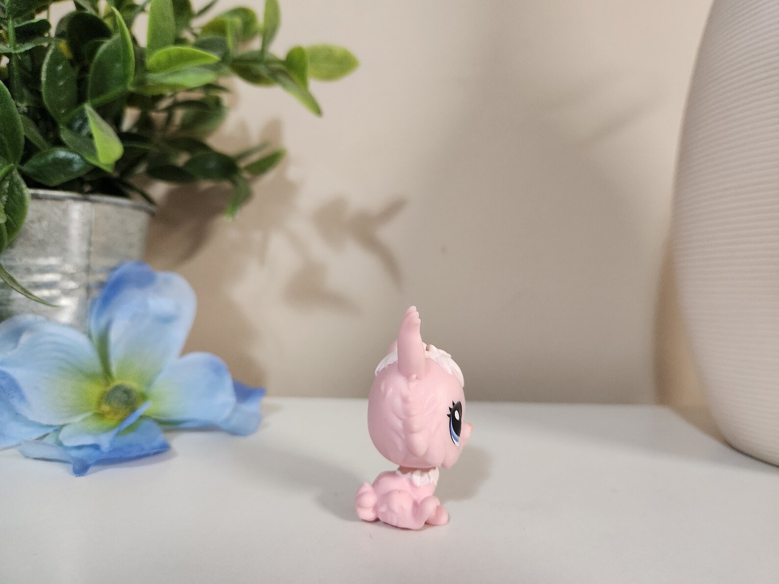 Littlest Pet Shop Angora Rabbit Pink Bunny White Hair Authentic LPS - Etsy