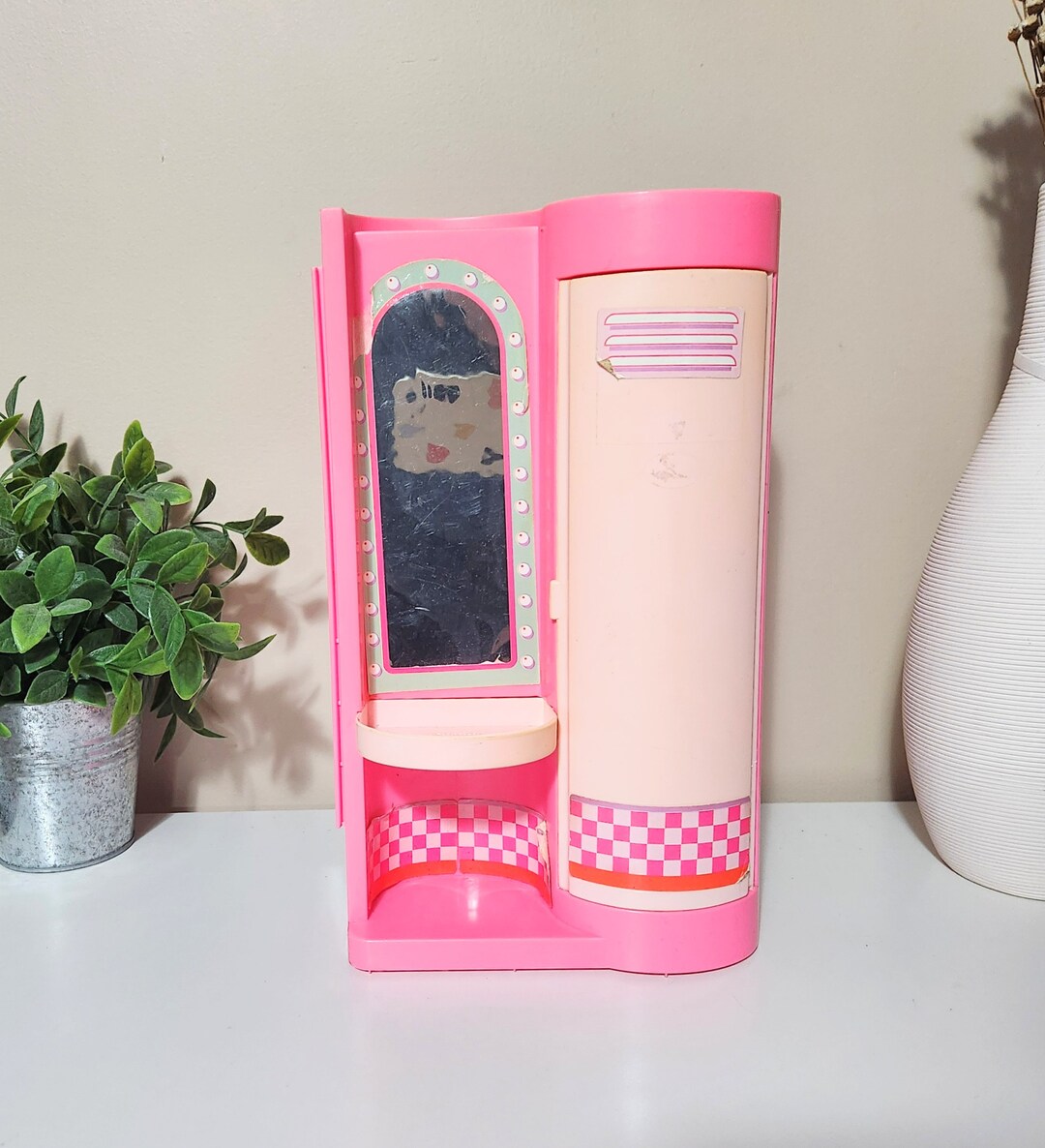 1989 Barbie Pink Locker With Mirror MATTEL 1980s Barbie Accessories ...