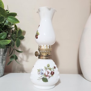 Vintage Floral Mini Oil Lamp Light - Etsy