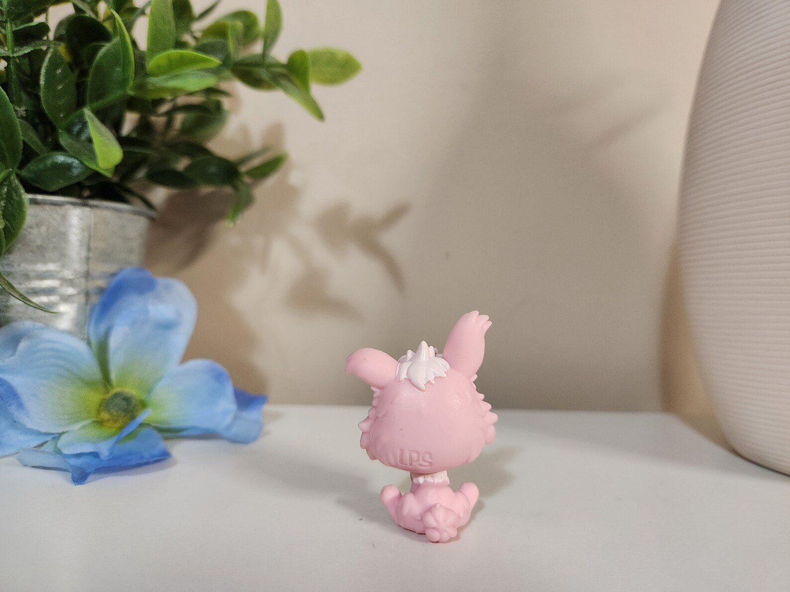 Littlest Pet Shop Angora Rabbit Pink Bunny White Hair Authentic LPS - Etsy