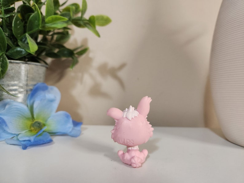 Littlest Pet Shop Angora Rabbit Pink Bunny White Hair Authentic LPS - Etsy