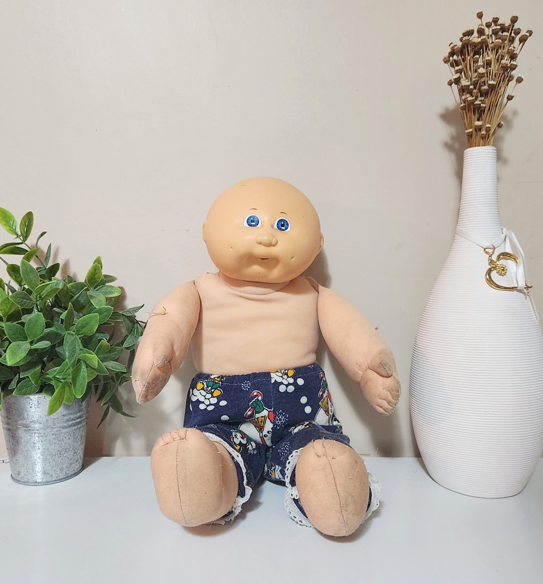 Vintage 1970s Cabbage Patch Doll Premie/baby Doll. Blue Eyes, Bald 1978 ...