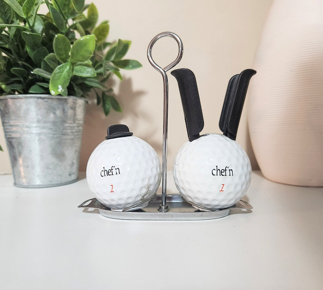 Vintage Golf Ball Salt and Pepper Shakers 1980s Vintage Kitchen ...