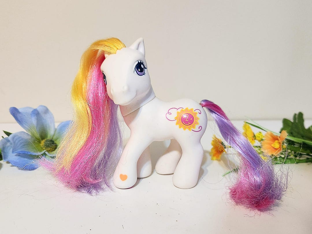 My Little Pony G3 Sunny Daze Rainbow Brushable Hair-sunshine/sun/cloud ...