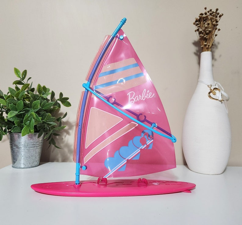 Mattel Barbie Windsurfing Board Pink Sail Boat - Etsy
