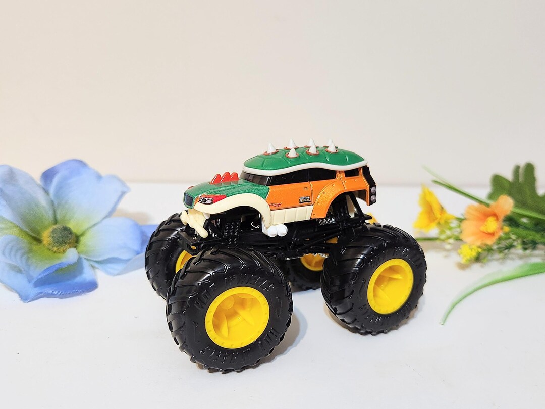 Hot Wheels Monster Trucks Bowser Super Mario Kart 4x4 Collectible ...
