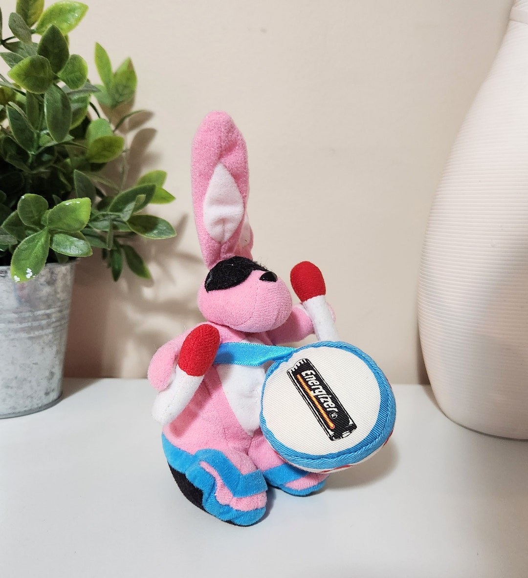 Vintage Energizer Bunny 6 Plush 1997 Pink Energizer Bunny Mascot W/tags ...