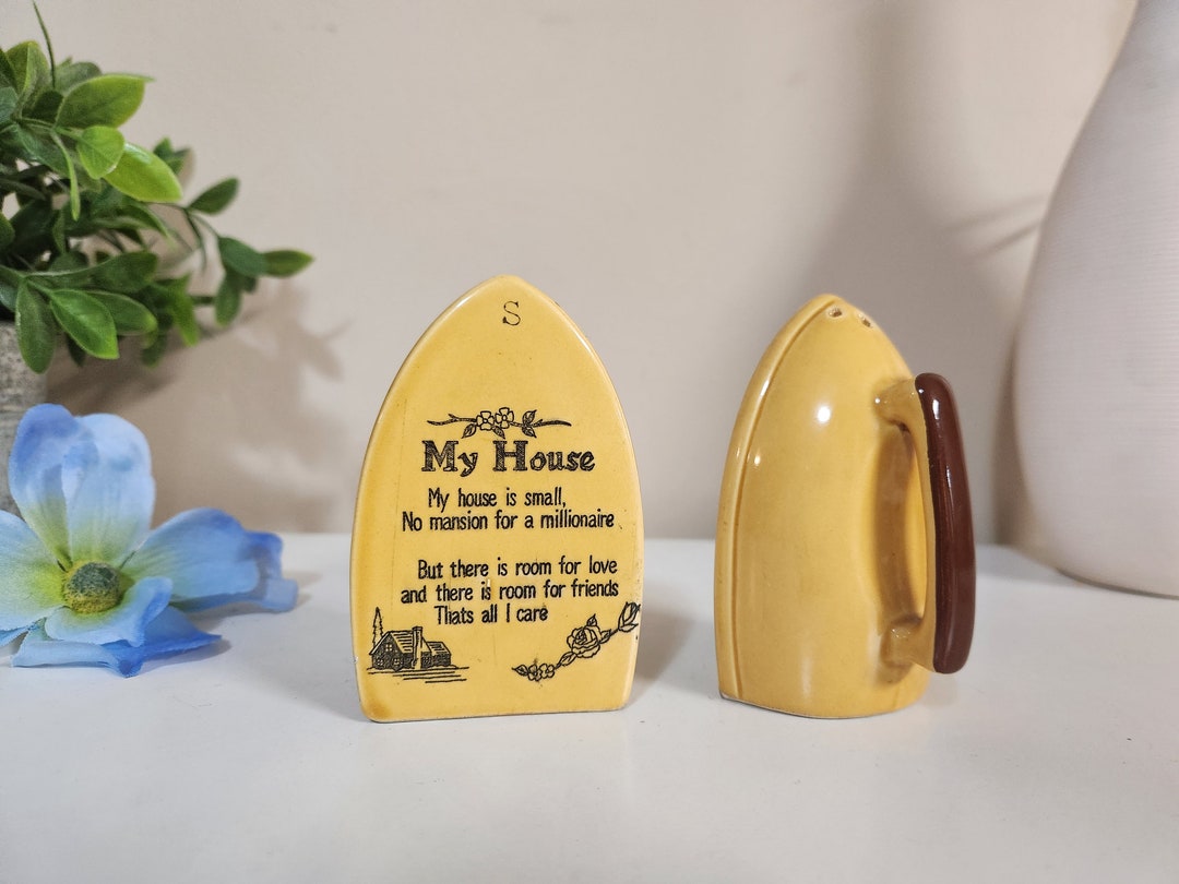 Vinton Iron Salt and Pepper Shakers | Home Quote / Saying | Cottagecore ...