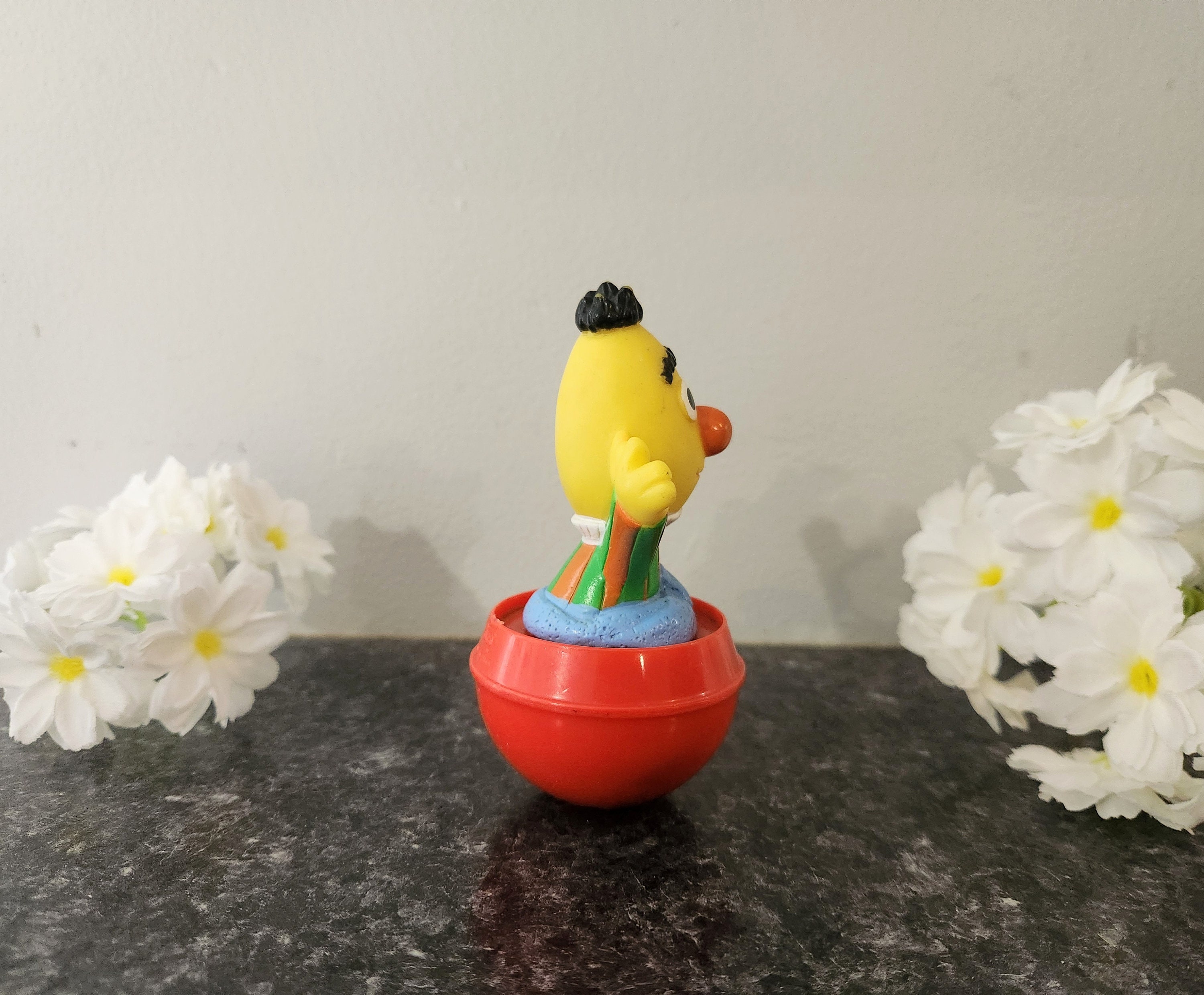 Vintage Sesame Street Burt Roly Poly Weeble Wobble Pal Toy - Etsy