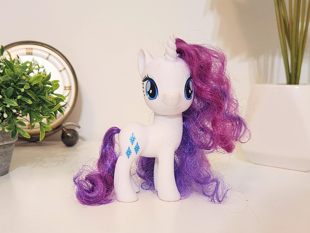 My Little Pony Rarity G4 2016 Kids Toy Horse Figure White Pony Curly ...